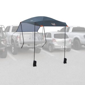 rightline gear universal-fit truck tailgate portable canopy tent, 9.5 by 6 by 8.5 feet,blue