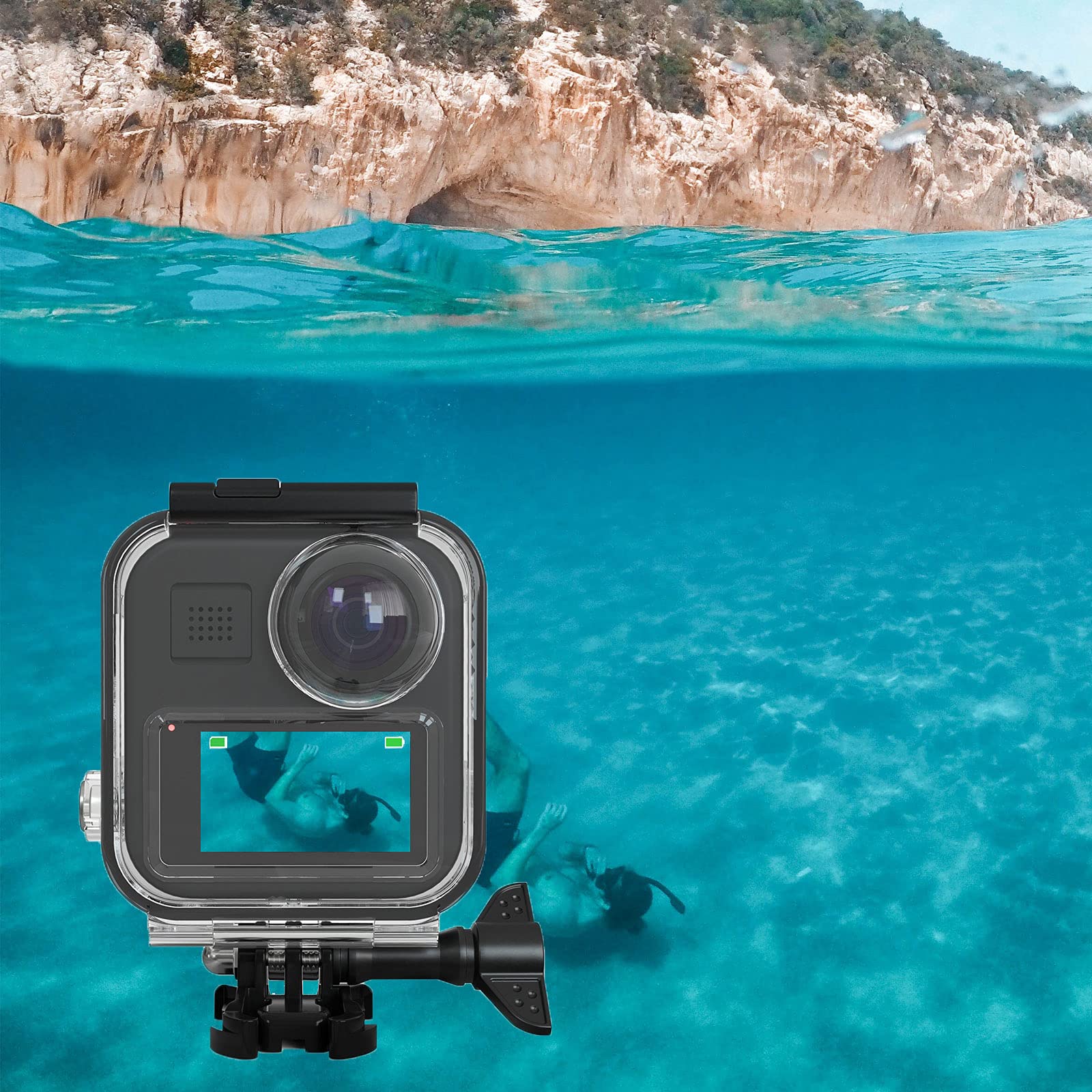 Touchscreen Waterproof Housing Case for GoPro MAX 360 Diving Protection Underwater Dive Cover for Go Pro Max Camera Accessories