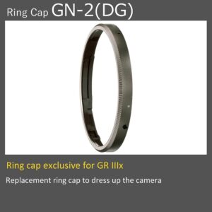 RICOH Ring Cap GN-2 (DG) Dark Gray [Compatible Models: GR IIIx] [Dark Gray Color with Metallic Finish] [Replacement Ring Cap to Dress up The Camera] 30492