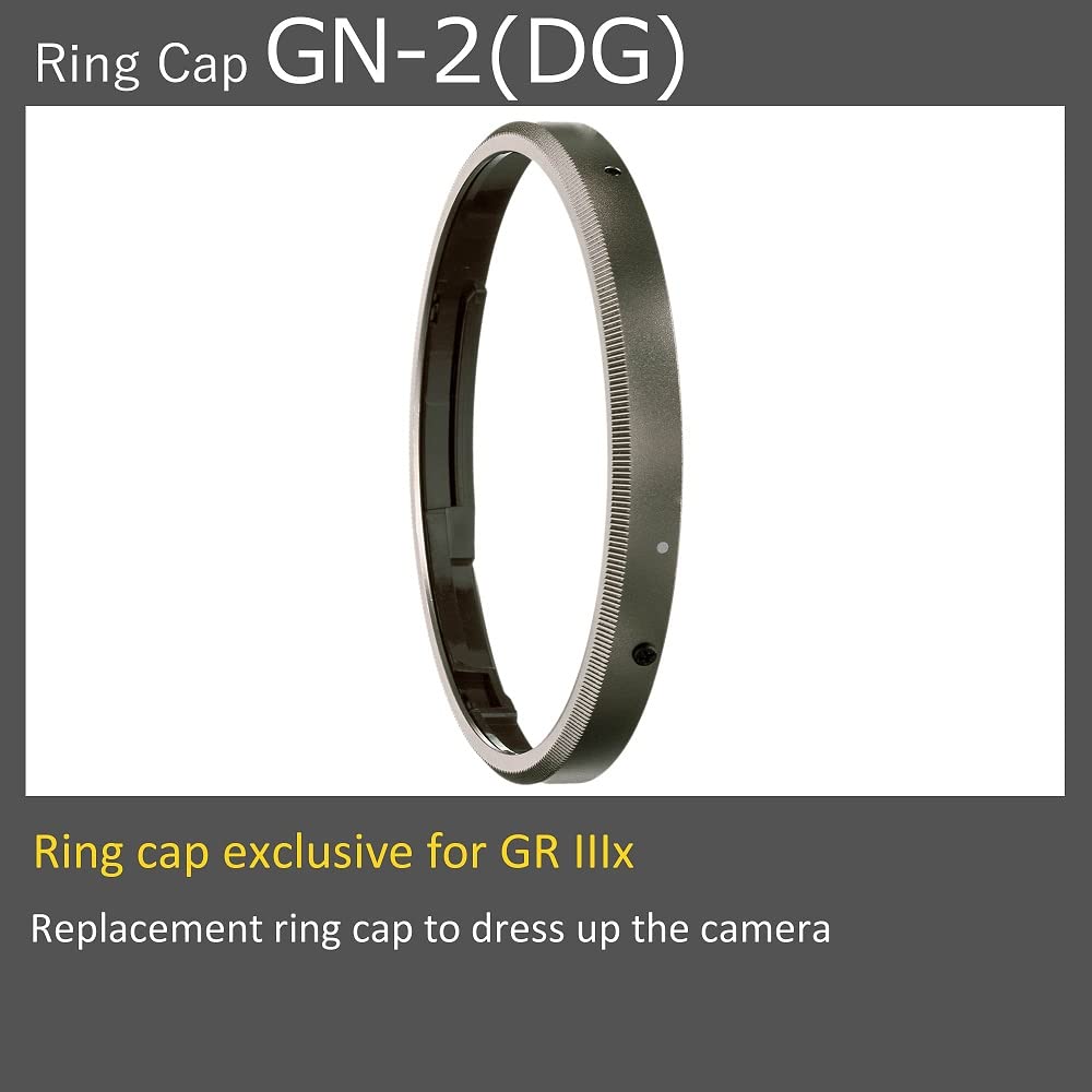 RICOH Ring Cap GN-2 (DG) Dark Gray [Compatible Models: GR IIIx] [Dark Gray Color with Metallic Finish] [Replacement Ring Cap to Dress up The Camera] 30492