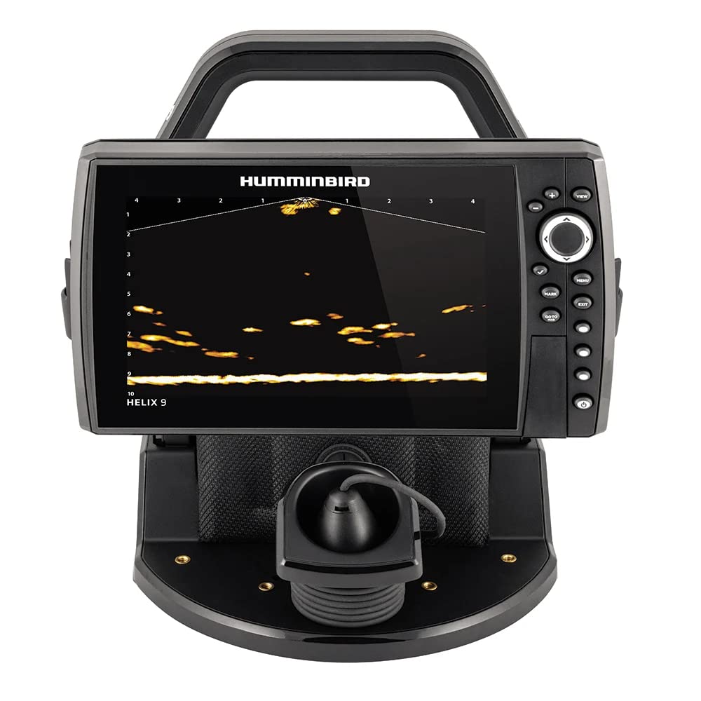 Humminbird 411800-1 ICE Helix 9 MSI+ GPS G4N MEGA Live Fish Finder Bundle