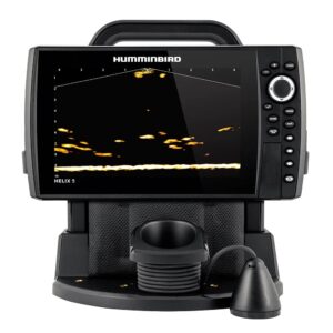 humminbird 411800-1 ice helix 9 msi+ gps g4n mega live fish finder bundle