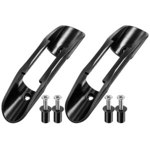 teensery 2 pcs kayak paddle clips plastic kayak paddle holder clips with screws and nuts, black