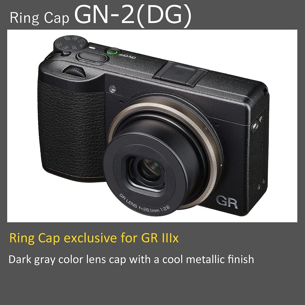 RICOH Ring Cap GN-2 (DG) Dark Gray [Compatible Models: GR IIIx] [Dark Gray Color with Metallic Finish] [Replacement Ring Cap to Dress up The Camera] 30492