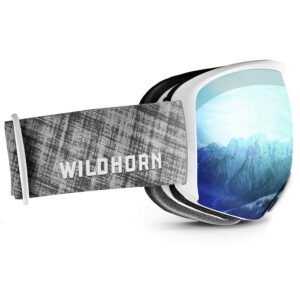 Wildhorn Cristo Ski Goggles Men Women 100% UV Anti-Fog OTG Snowboard Goggles- US Ski Team Official Supplier- Snow Goggles