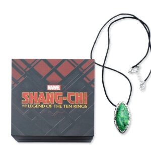 SalesOne LLC Marvel Studios Shang-Chi and the Legend of the Ten Rings Green Pendant Necklace Authentic Prop Replica, Cosplay Costume Accessories | MCU Superhero Comic Book Gifts And Collectibles