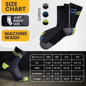 Showers Pass Crosspoint Waterproof Socks - Breathable & Water Resistance Horizon Socks - Essential For Men & Women - Gear For Any Outdoor Work Activities