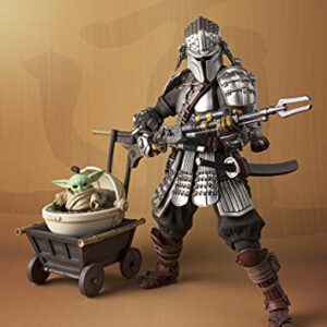 TAMASHII NATIONS - Star Wars: The Mandalorian - Ronin Mandalorian & Grougu (Beskar Armor), Bandai Spirits MEISHO Movie Realization Action Figure