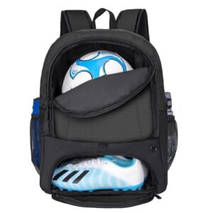 rudmox soccer ball bag-backpack for basketball,volleyball with cleat shoes and ball compartment for sports team,trainning