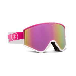 electric - kleveland.s, snow goggles, pink volt frame, pink chrome lens