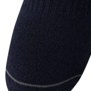 Nautica Men's Performance Quarter Socks with Cushioned Comfort (6 Pack), Size 6-12.5, Navy/Gray