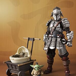 TAMASHII NATIONS - Star Wars: The Mandalorian - Ronin Mandalorian & Grougu (Beskar Armor), Bandai Spirits MEISHO Movie Realization Action Figure