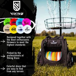 Viking Discs 8-Disc Set in Ground Plastic - Disc Golf Equipment Bulk Set