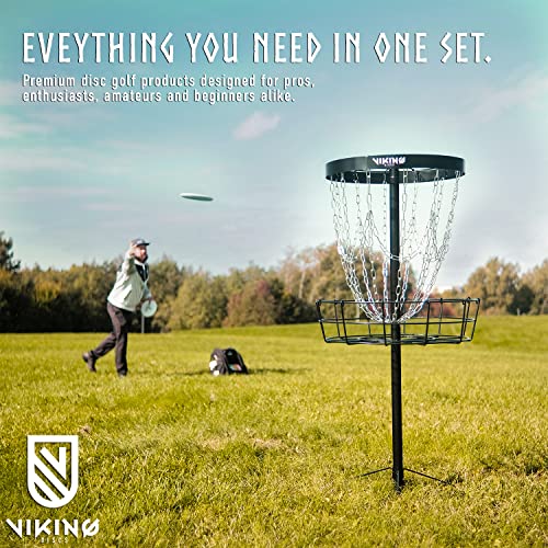 Viking Discs 8-Disc Set in Ground Plastic - Disc Golf Equipment Bulk Set