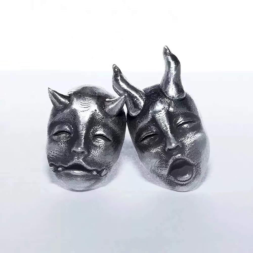 Demon Earrings Gothic Devil Ghost Mask Prajna Skull Baby Face Tiny Halloween Horror Stud Earrings for Women