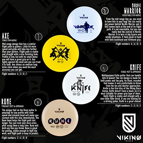 Viking Discs 8-Disc Set in Ground Plastic - Disc Golf Equipment Bulk Set