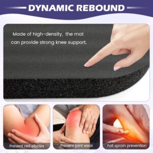 Yoga Knee Pad,High Density Foam NBR Material Yoga Knee Cushion,Clear Up Pain During Yoga Exercise Ideal for Yoga Pilates and Planks,11.4 x 7.48inch