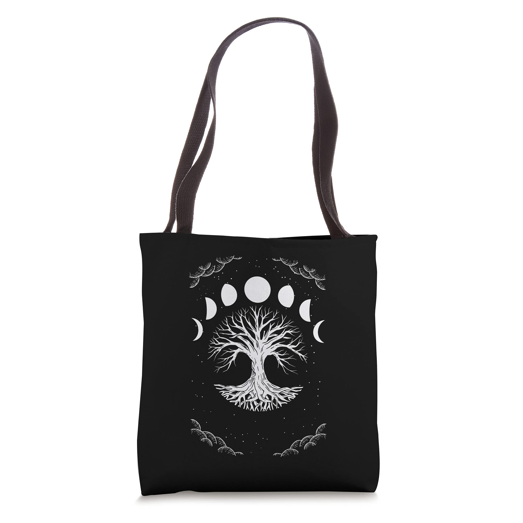 Tree of Life - Celtic Tree of Life Yggdrasil Moon Phases Tote Bag