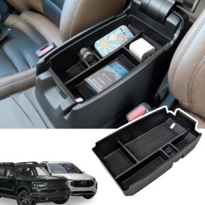 carwiner center console organizer for 2021-2025 ford bronco sport cx430 2020-2025 ford escape tray storage box armrest interior accessories