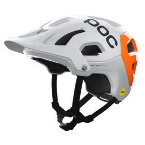 poc tectal race mips nfc - advanced trail, enduro and all-mountain bike helmet with aramid penetration reinforcement, a lightweight size adjustment system and mips protection