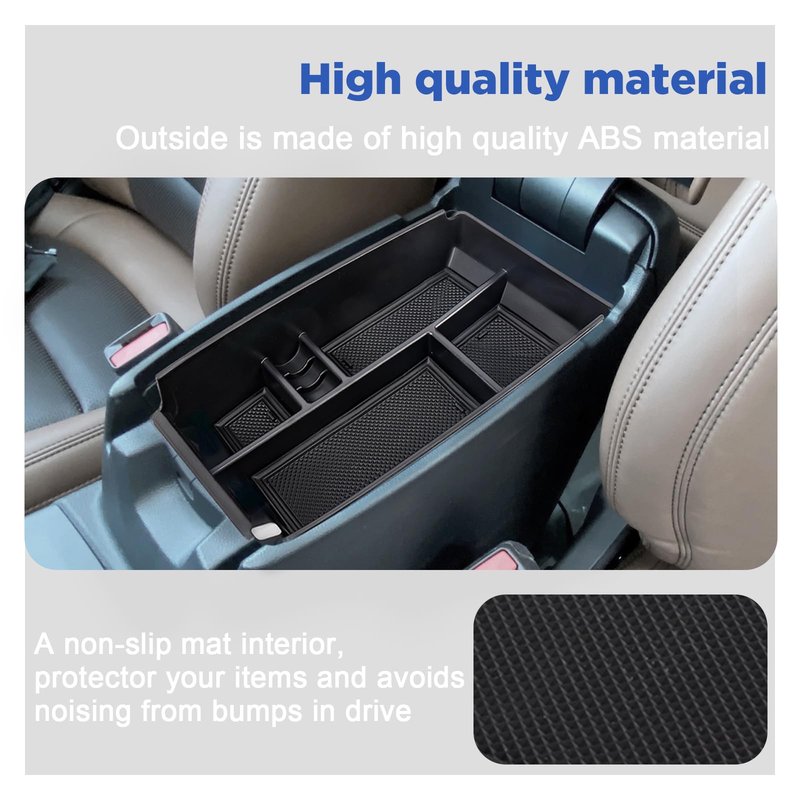 Carwiner Center Console Organizer for 2021-2025 Ford Bronco Sport CX430 2020-2025 Ford Escape Tray Storage Box Armrest Interior Accessories