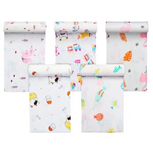 Koo-dib Muslin Baby Receiving Wrap Swaddle Blanket, Baby Swaddlers Blankets 0-3 Months Muslin Receiving Swaddle Blankets Neutral, Set of 5 30x30 Inches