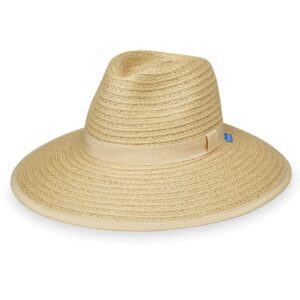 wallaroo hat company – women’s bali fedora – upf 30+ sun protection, wide brim, packable and adjustable sizing for medium crown sizes – fashionable sun hat for everyday sun protection (natural)