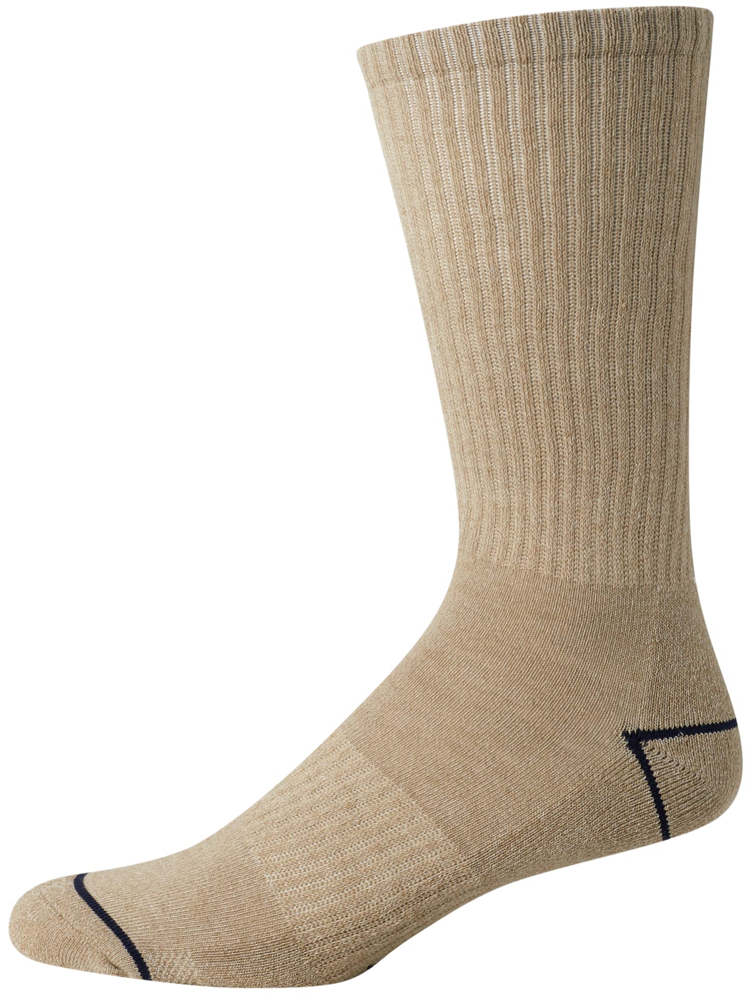 Nautica Men's Dress Socks - Light-Cushion Crew Socks (5 Pack), Size 6-12.5, BrownKhaki