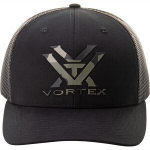 vortex men's camo punch snap back cap, black, one size