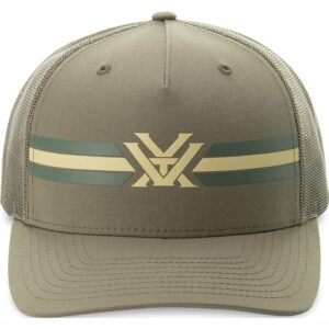 vortex men's front and center snap back cap, loden, one size