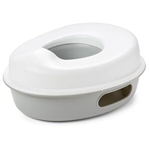 Skip Hop Potty Training Toilet, Go Time 3-in-1 Potty, White/Grey