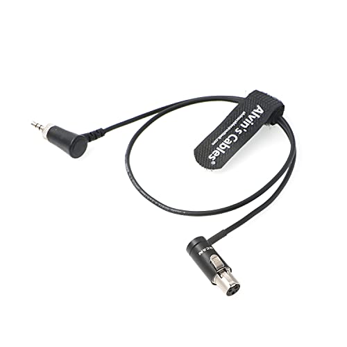 Low-Profile Audio-Cable TA3F Mini-XLR 3-Pin Female to Locking-3.5mm-TRS Right Angle for Sennheiser EK 2000| Sony UWP| Sound Devices 633 688 Balanced Output Cable Alvin's Cables