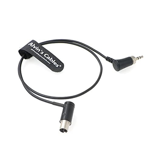 Low-Profile Audio-Cable TA3F Mini-XLR 3-Pin Female to Locking-3.5mm-TRS Right Angle for Sennheiser EK 2000| Sony UWP| Sound Devices 633 688 Balanced Output Cable Alvin's Cables