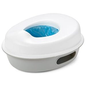 Skip Hop Potty Training Toilet, Go Time 3-in-1 Potty, White/Grey