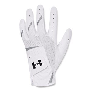 under armour boys iso-chill golf glove jr. , white (100) , left hand youth large