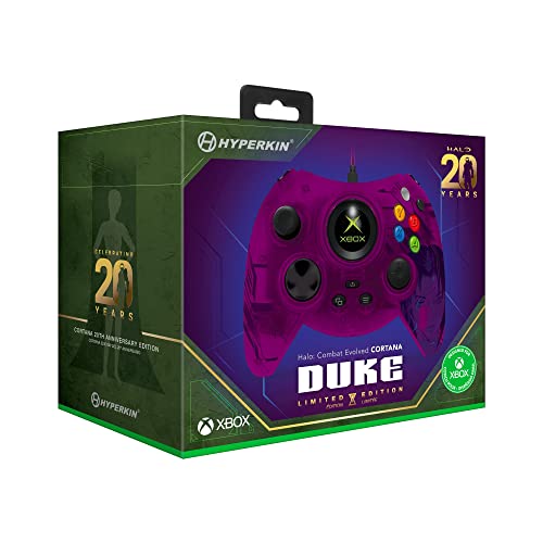 Hyperkin Duke Wired Controller for Xbox Series X|S/Xbox One/Windows 10 (Cortana 20th Anniversary Limited Edition) - Officially Licensed by 343 | Xbox - Xbox Series X;