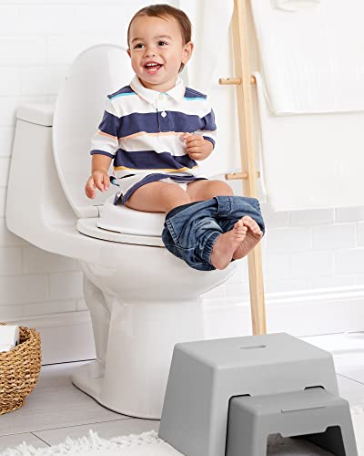 Skip Hop Potty Training Toilet, Go Time 3-in-1 Potty, White/Grey