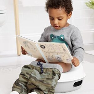 Skip Hop Potty Training Toilet, Go Time 3-in-1 Potty, White/Grey