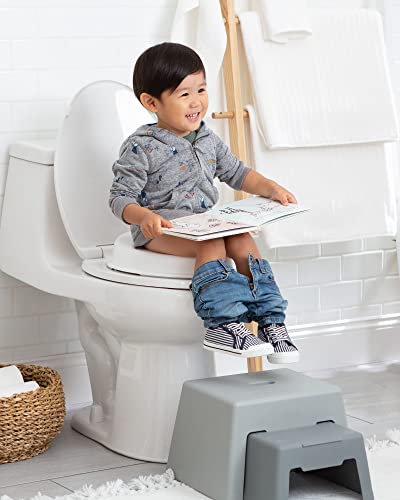 Skip Hop Potty Training Toilet, Go Time 3-in-1 Potty, White/Grey