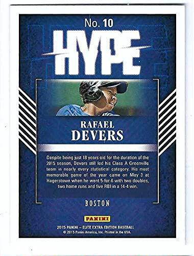 RAFAEL DEVERS 2015 Panini Elite Extra Edition Hype #10 Rookie Card RC Boston Red Sox Baseball