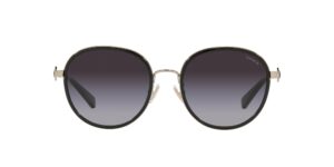 coach hc7129 sunglasses, black/grey gradient, 54 mm