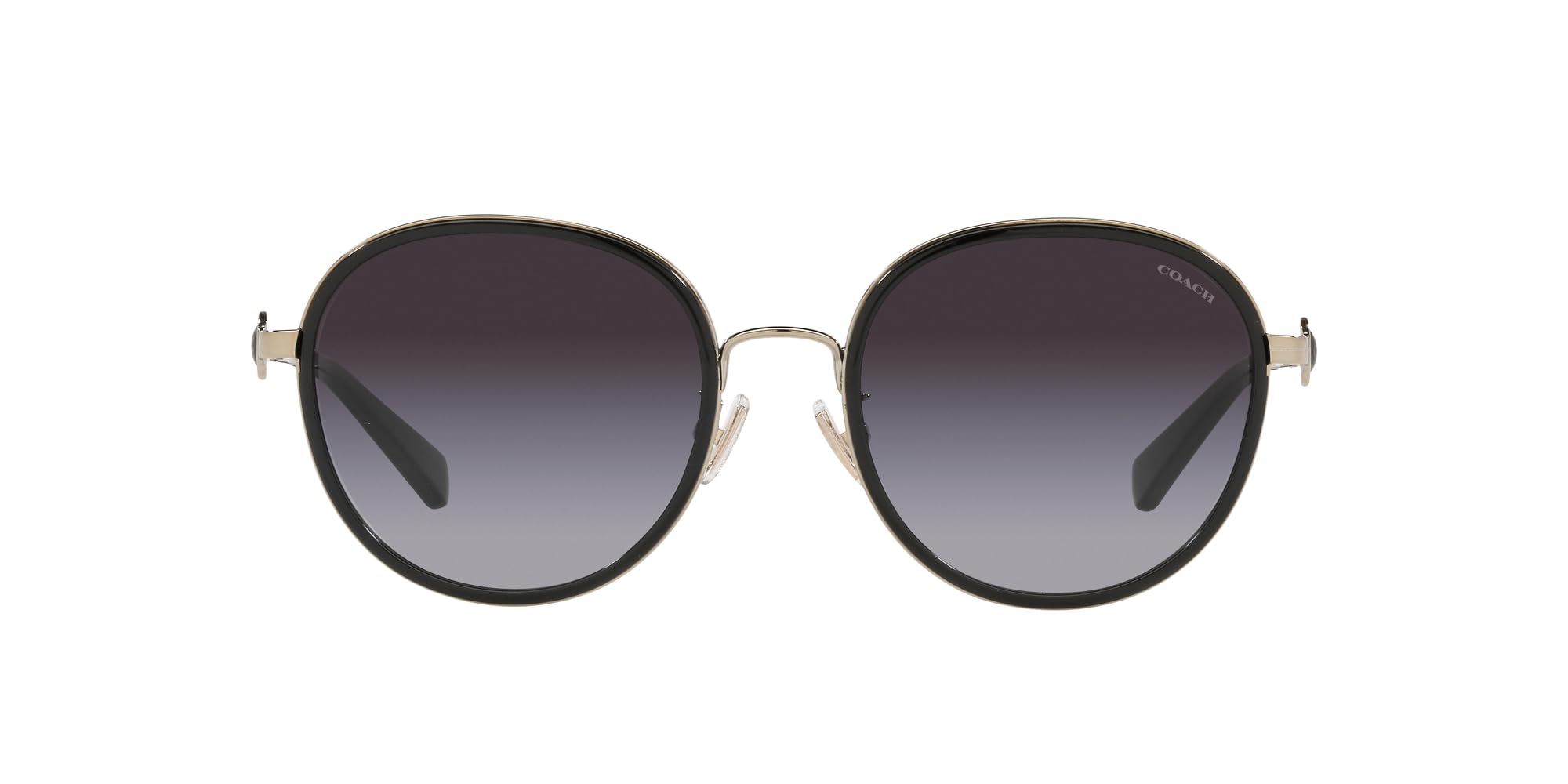 Coach HC7129 Sunglasses, Black/Grey Gradient, 54 mm