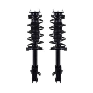 pm auto pair front left-right quick complete strut - coil spring for 2011-2014 ford edge v6