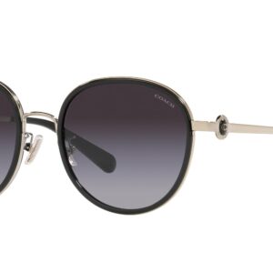 Coach HC7129 Sunglasses, Black/Grey Gradient, 54 mm