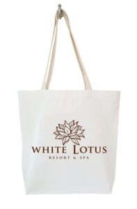 the white lotus resort & spa tote bag gifts