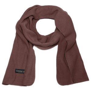 gelante classic men women warm fleece scarf - brown