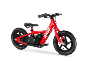 broc usa ebike for kids, 12 inch 24v battery operated, red