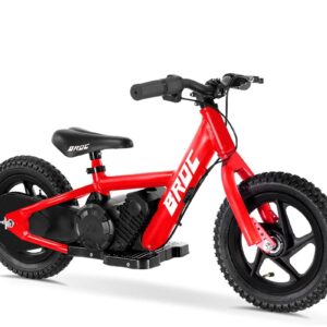 BROC USA Ebike for Kids, 12 Inch 24V Battery Operated, Red