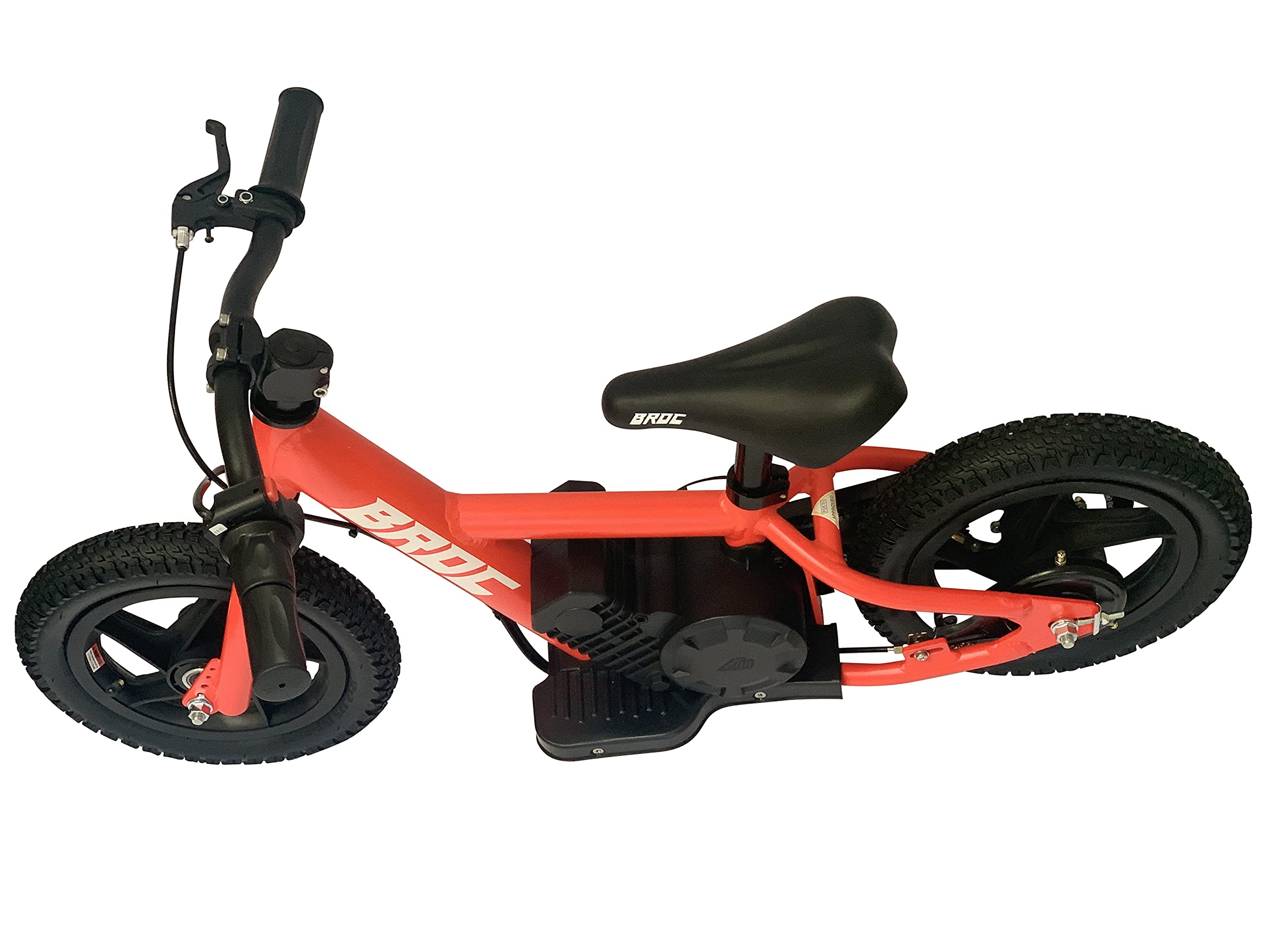 BROC USA Ebike for Kids, 12 Inch 24V Battery Operated, Red