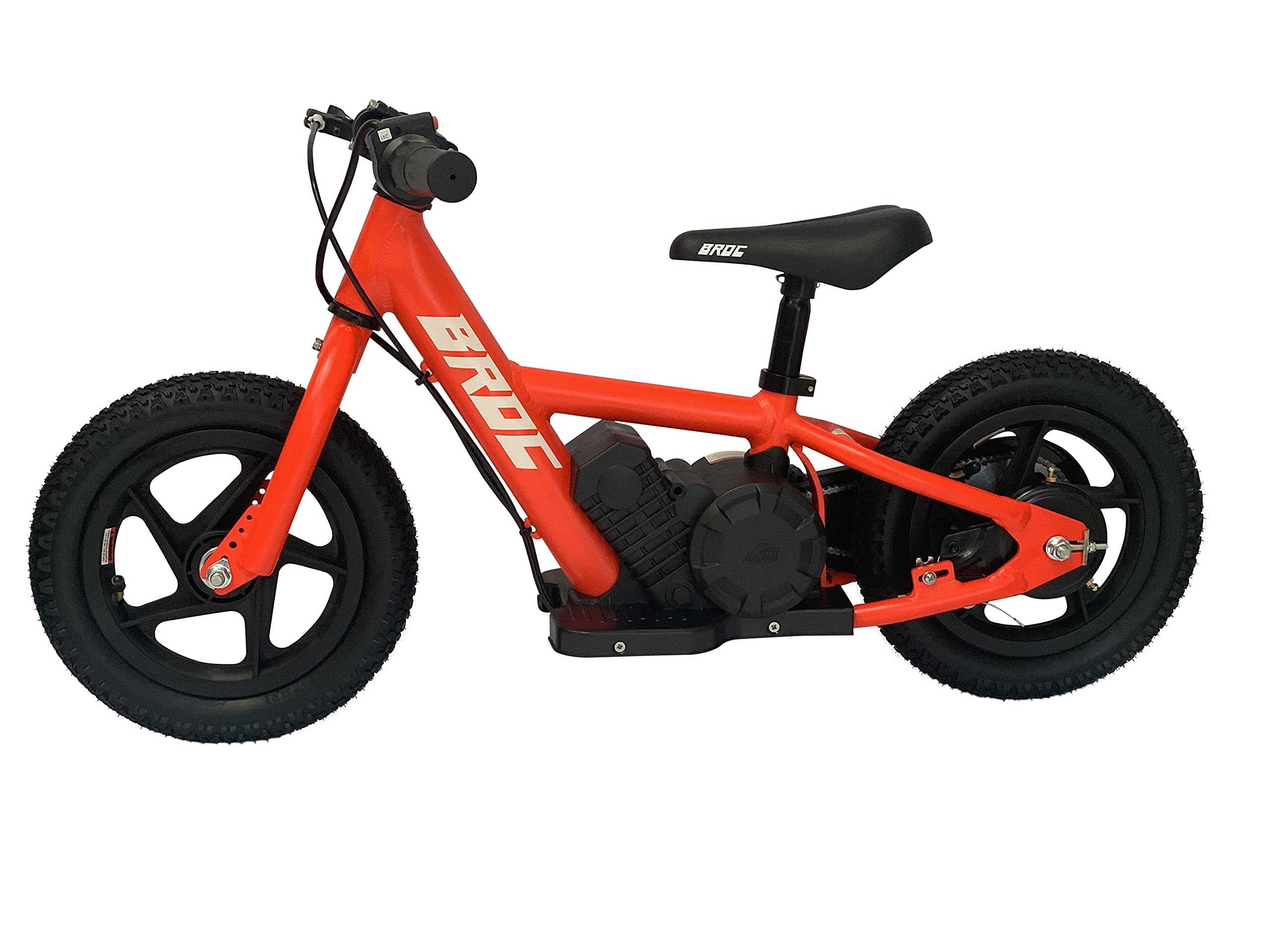 BROC USA Ebike for Kids, 12 Inch 24V Battery Operated, Red